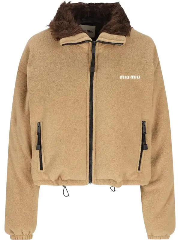 Miu Miu Fleece Down Jacket - Multicolor