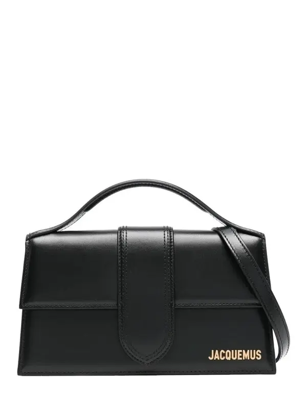 Jacquemus Le Grand Bambino In Smooth Leather - Black