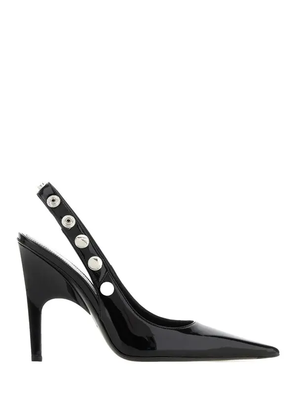 Attico Glossed Slingback Heels - Multicolor