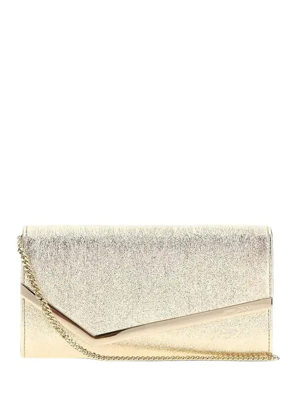 JIMMY CHOO Emmie Platinum Ice Brilliance Fabric Clutch Bag - Silver