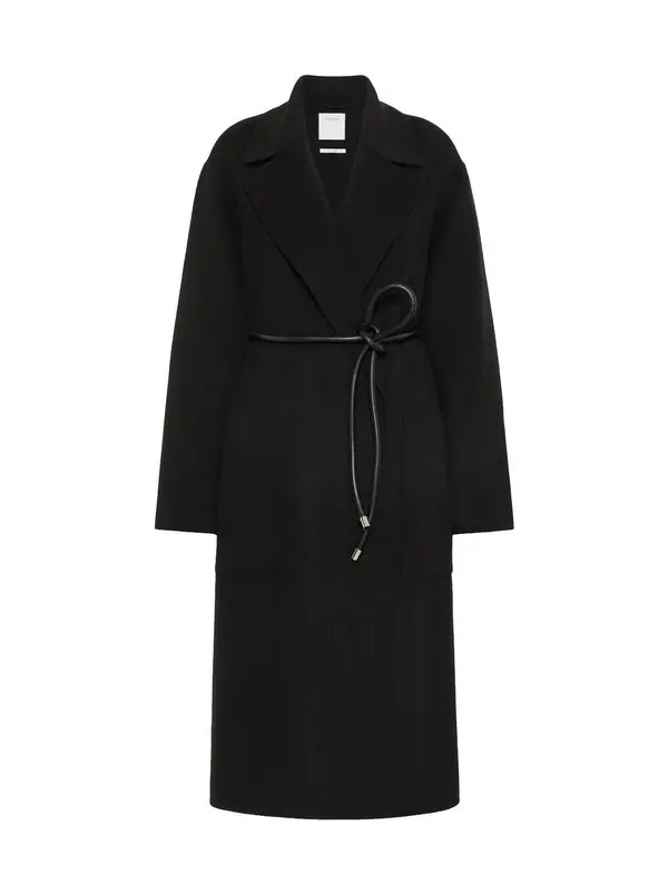 Sportmax Oversized Wool Coat - Black