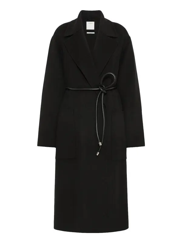 Sportmax Oversized Wool Coat - Black