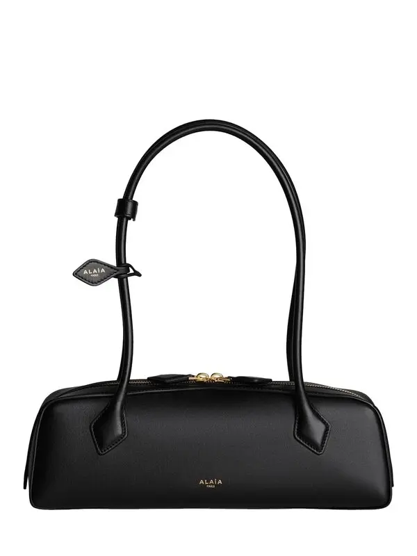 Alaïa Le Teckel Medium Calfskin Shoulder Bag - Black