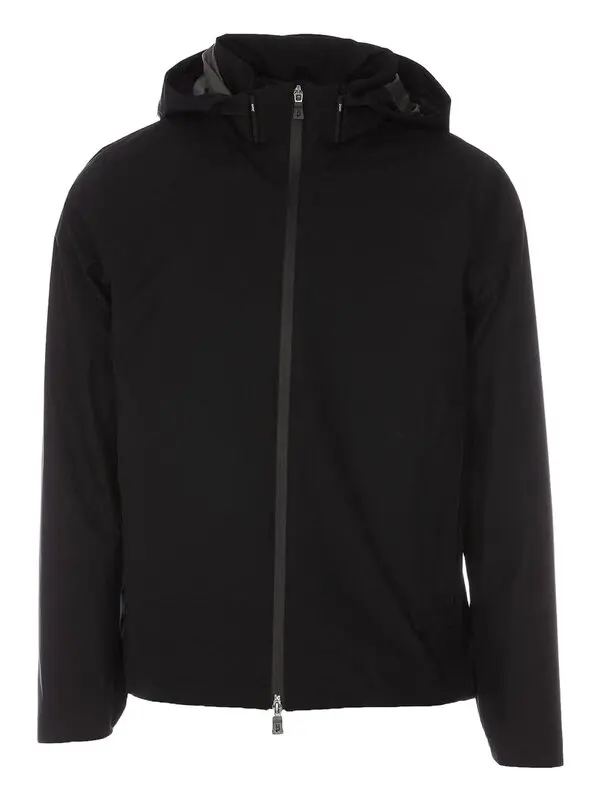 Herno Casual Hooded Jacket - Black