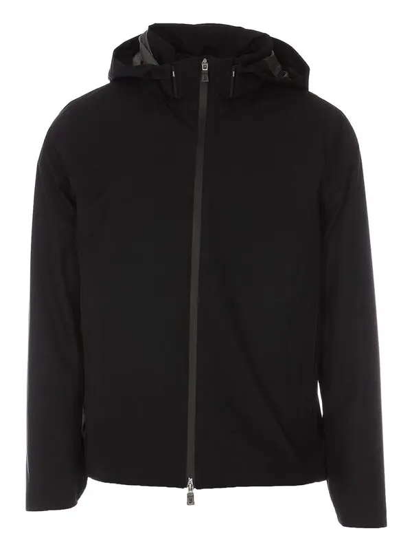 Herno Casual Hooded Jacket - Black