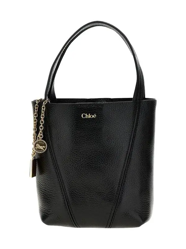 Chloé Calf Leather Tote Bag - Black