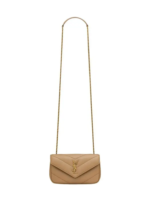Saint Laurent Loulou Mini Bag - Brown
