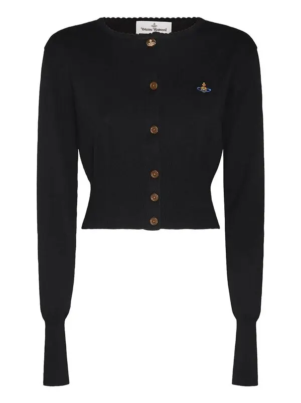 VIVIENNE WESTWOOD Cashmere Blend Cardigan - Black