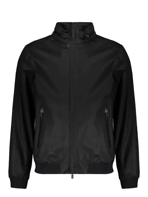 Herno Stand Collar Pocket Jacket - Black