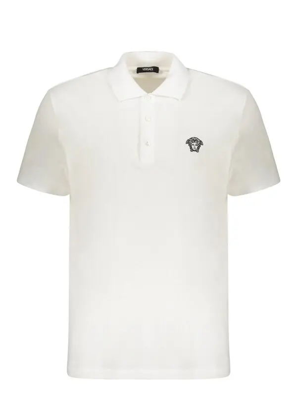 Versace Logo Polo T-shirt - White