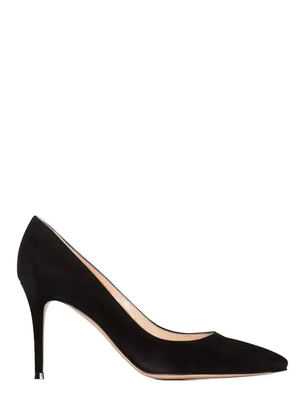 GIANVITO ROSSI 85 Suede Pumps - Black