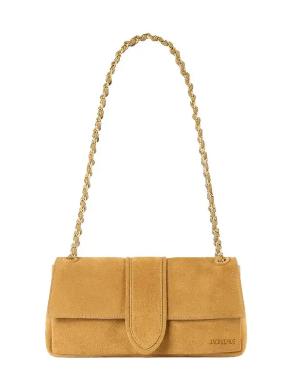 Jacquemus Le Bambino Chaîne In Suede - Brown