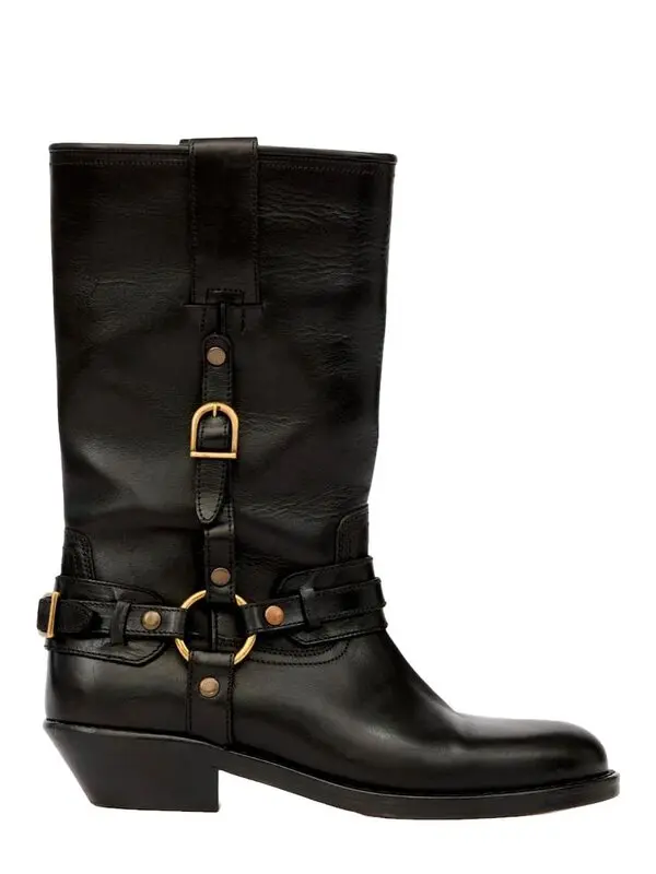 Isabel Marant Étoile Heiko Boots With Straps - Black