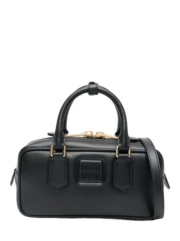Miu Miu Arcadie Regular Leather Bag - Black