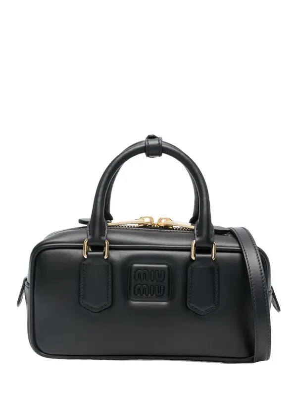 Miu Miu Arcadie Leather Bag - Black