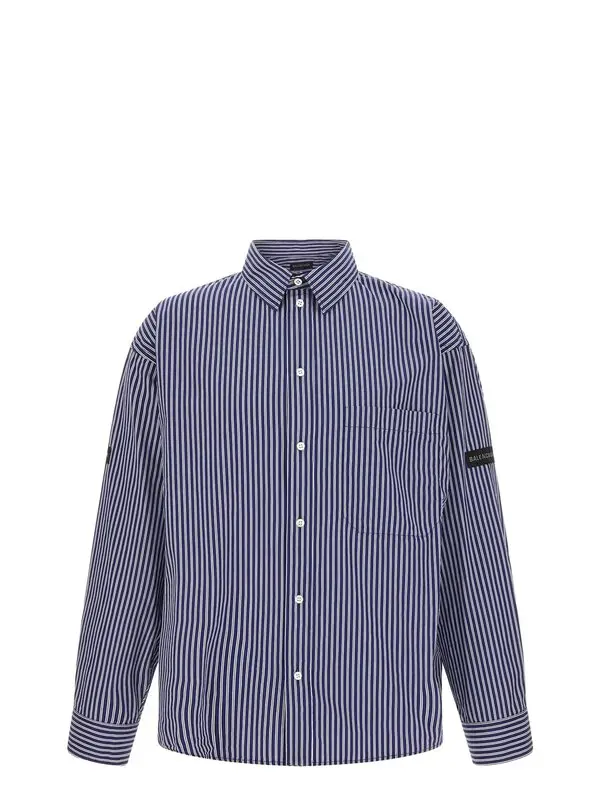 Balenciaga Camicia A Righe - Blue