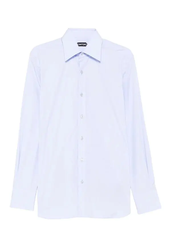 TOM FORD Cotton Classic Shirt - Blue