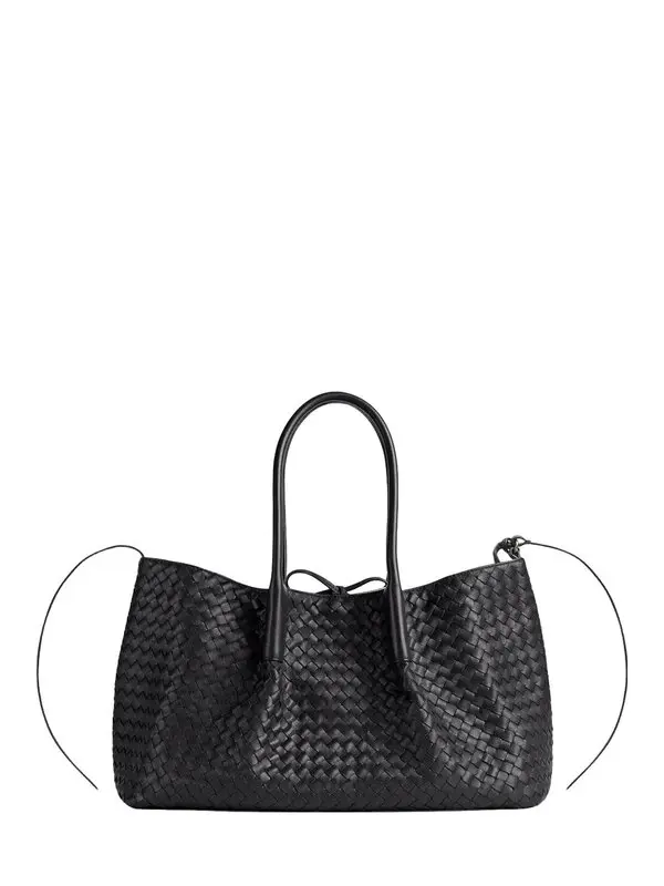 Bottega Veneta Pinacoteca Grande Reversible Tote Bag - Black