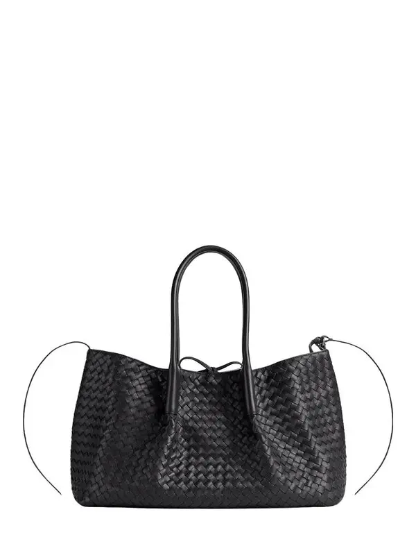 Bottega Veneta Pinacoteca Grande Reversible Tote Bag - Black