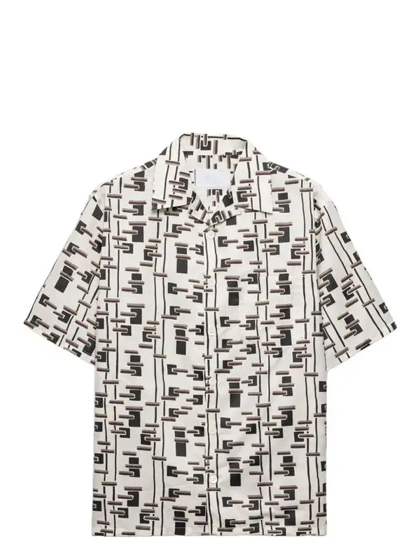 Prada Printed Cotton Blend Bowling Shirt - Multicolor
