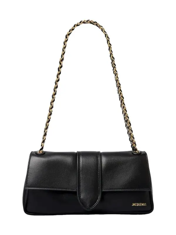 Jacquemus Le Bambino Chaîne In Nappa Leather - Black