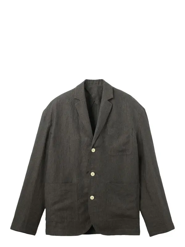 Jacquemus La Veste Pastro In Linen - Gray