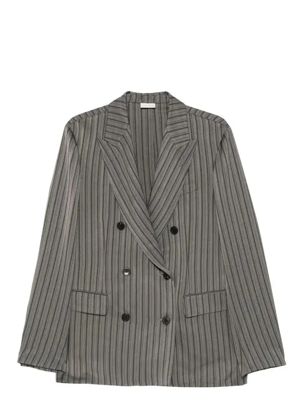 Dries Van Noten Balto Double-breasted Blazer - Gray