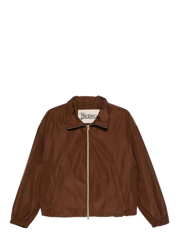 Herno Techno Taffeta Short Jacket - Brown
