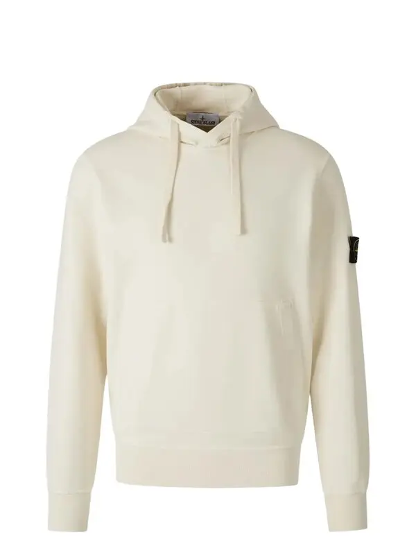 Stone Island Hooded Sweatshirt - White