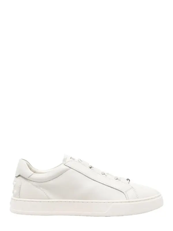 TOD'S Calf Leather Sneakers With One-pull Lace - White