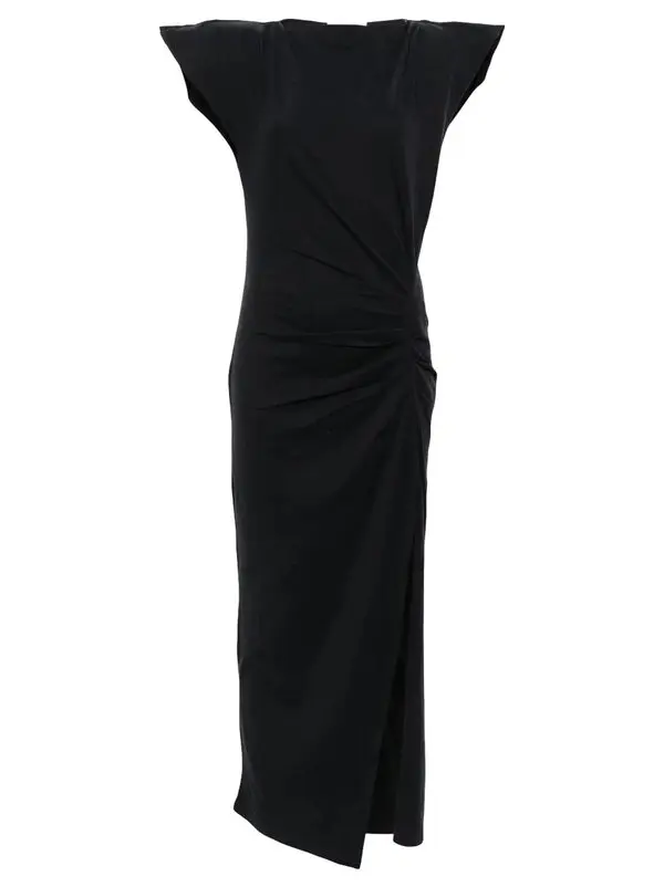 Isabel Marant Étoile Nadela Cotton Jersey Long Dress - Black