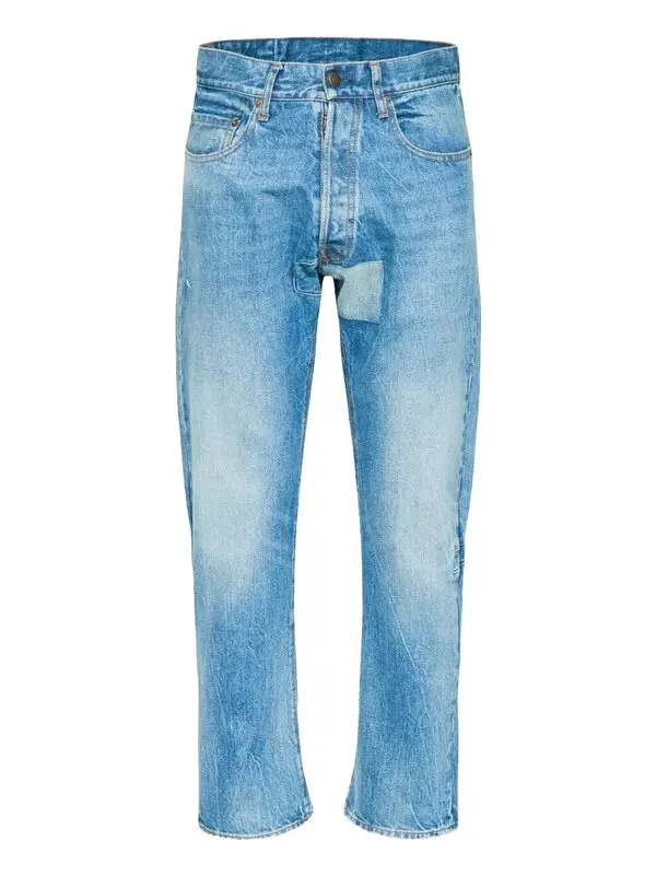 MAISON MARGIELA Cotton Denim Trousers - Blue