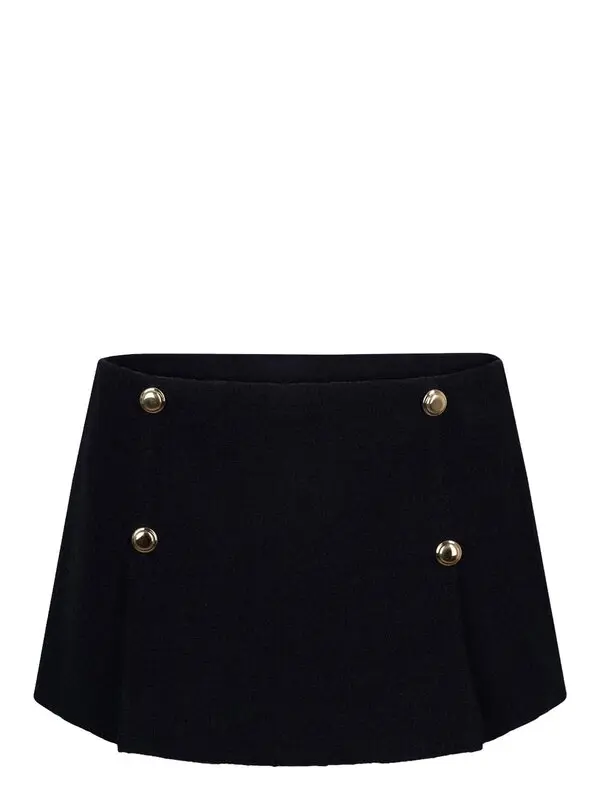 Miu Miu Tweed Miniskirt - Blue