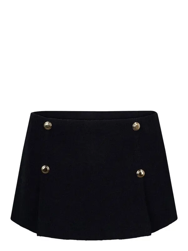 Miu Miu Tweed Miniskirt - Blue