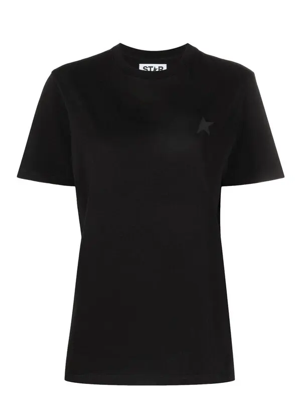 GOLDEN GOOSE Star Collection T-shirt With Star Print - Black