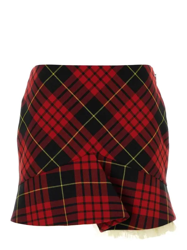 Alexander McQueen Embroidered Polyester Blend Mini Skirt - Multicolor