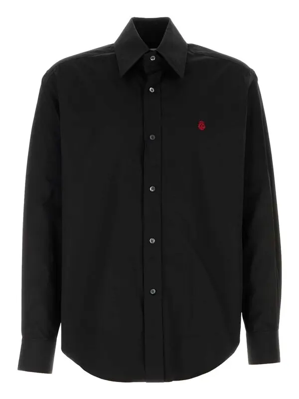 Alexander McQueen Poplin Shirt - Black