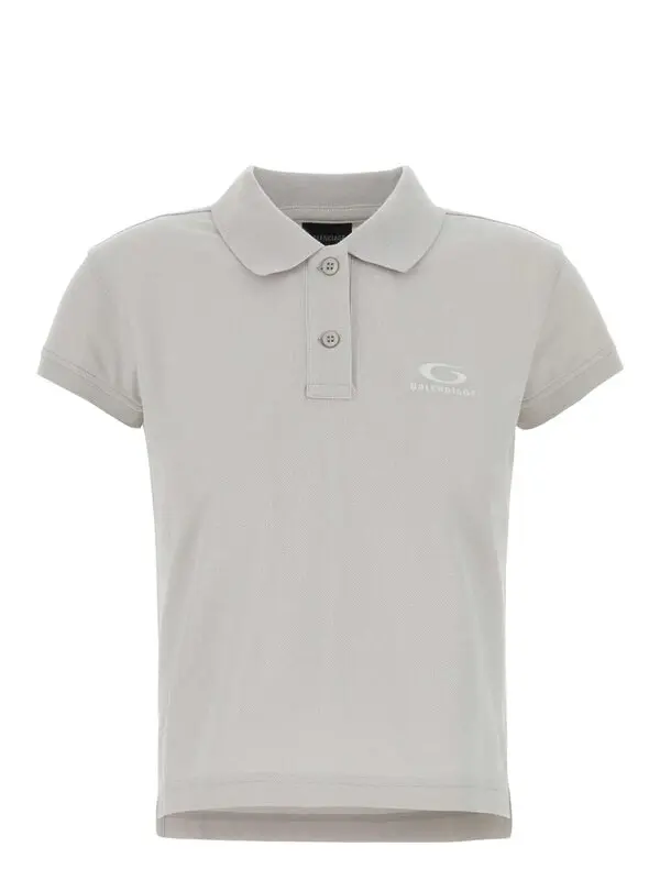 Balenciaga Piquet Polo Shirt - Gray