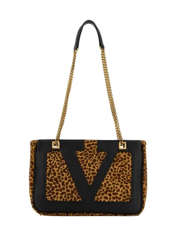 Valentino Garavani Printed Calf Hair Viva Superstar Shoulder Bag - Multicolor