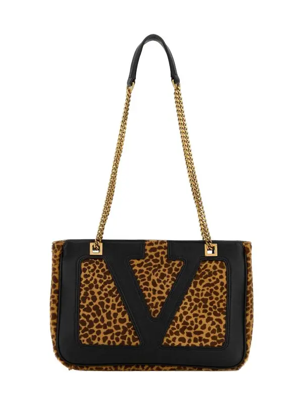 Valentino Garavani Printed Calf Hair Viva Superstar Shoulder Bag - Multicolor
