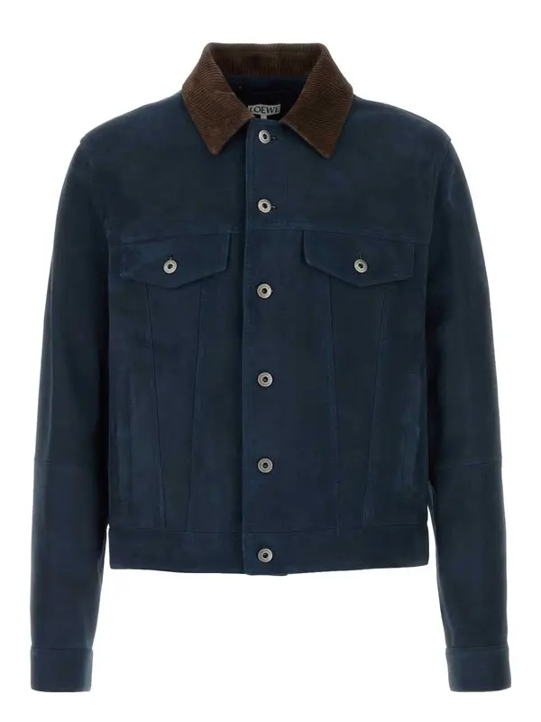 Loewe Suede Jacket - Blue
