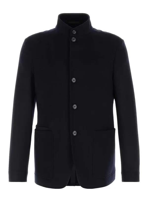 Zegna Midnight Cashmere Blazer - Blue