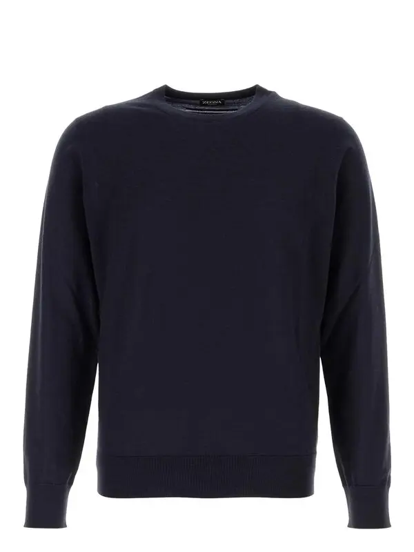 Zegna Cashmere Blend Sweater - Blue