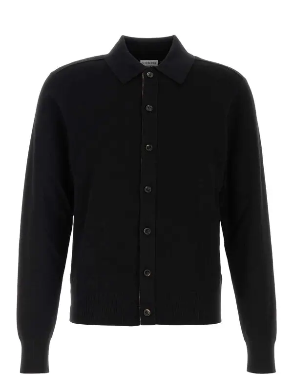 Burberry Wool Cardigan - Black