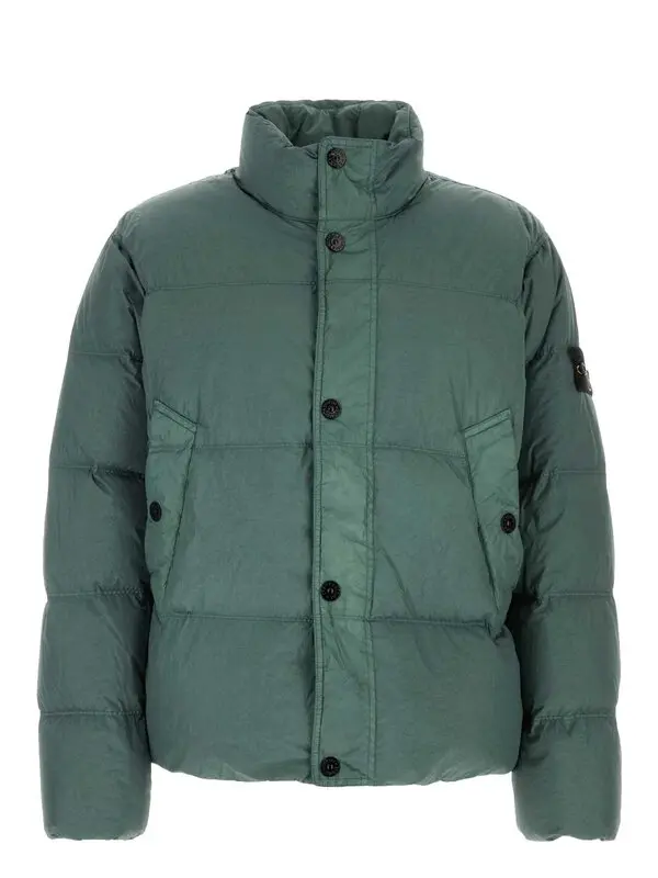 Stone Island Nylon Down Jacket - Green