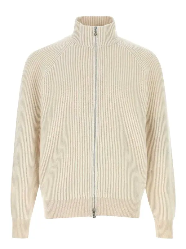 Brunello Cucinelli Cashmere Cardigan - White
