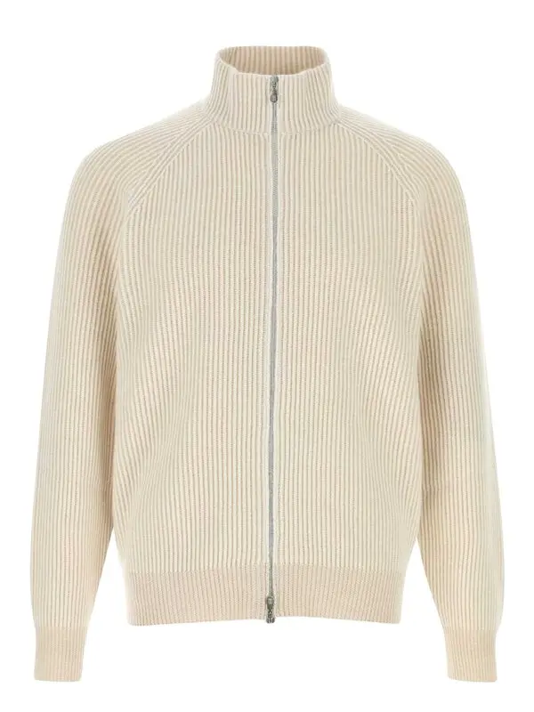 Brunello Cucinelli Cashmere Cardigan - White