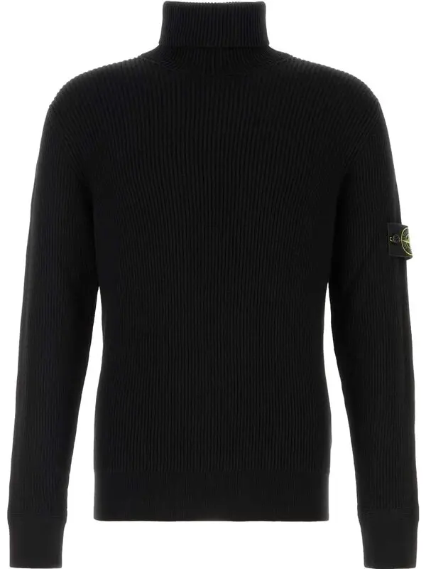 Stone Island Wool Sweater - Black
