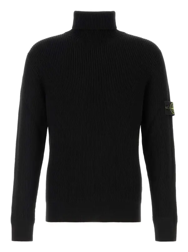 Stone Island Wool Sweater - Black