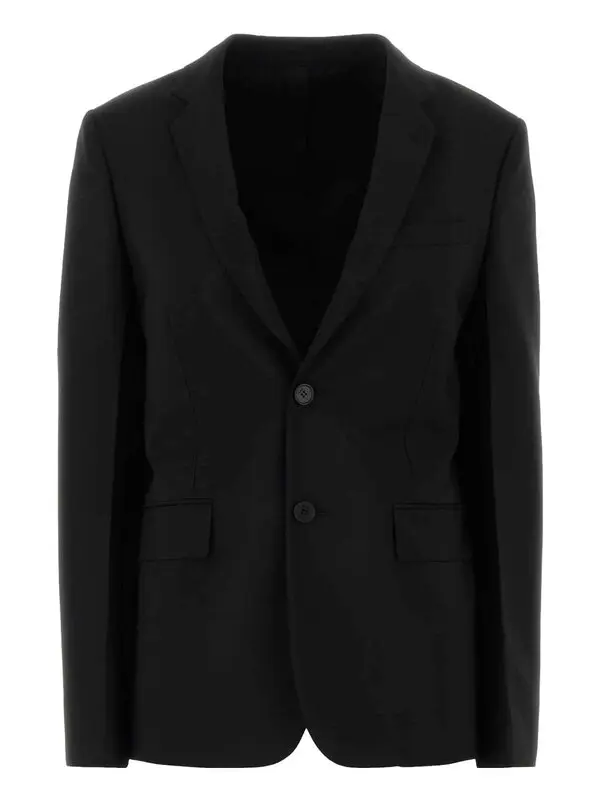 Fendi Mohair Blend Blazer - Black